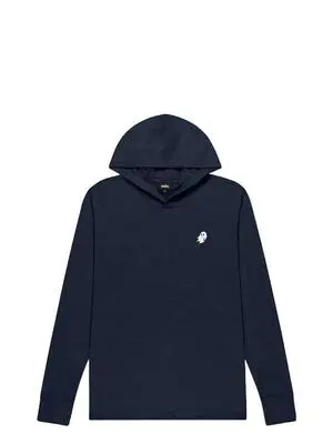 DALIX Dalix Ghost Hooded Long Sleeve Jersey Tee Navy