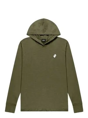 DALIX Ghost Hooded Long Sleeve Jersey Tee - Olive