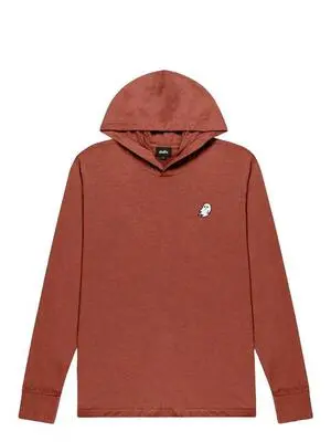 DALIX Dalix Ghost Hooded Long Sleeve Jersey Tee Rust