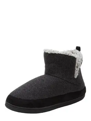 KINGSIZE Fleece Lined Slipper Boots - Black