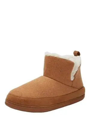 KINGSIZE Fleece Lined Slipper Boots - Tan
