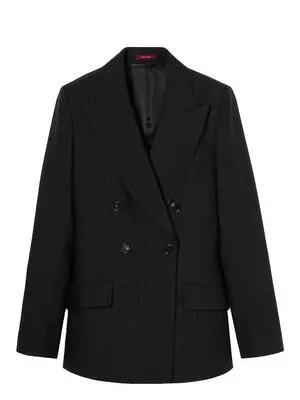Gucci Pinstripe Wool Jacquard Jacket - Black