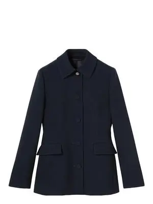 Gucci Light Crêpe Wool Jacket - Blue