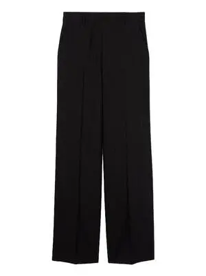 Gucci Pinstripe Wool Jacquard Pants - Black