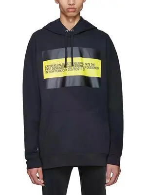 Calvin Klein Logo-patch Hoodie - Black