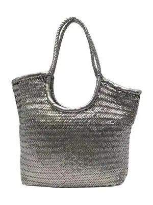 Dragon Diffusion Diagonal Woven Tote - Grey