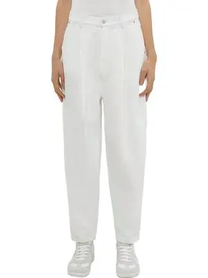 HED MAYNER Cotton Drop-crotch Trousers - White