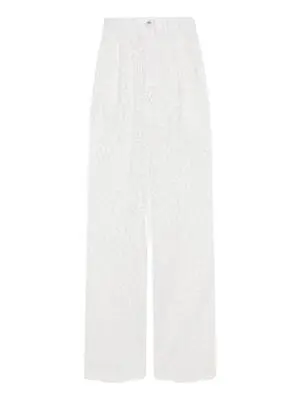 Dolce & Gabbana Flared Lace Pants - White