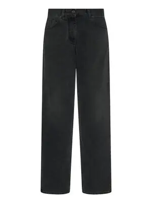 THE ROW Clair High-rise Straight Jeans - Black