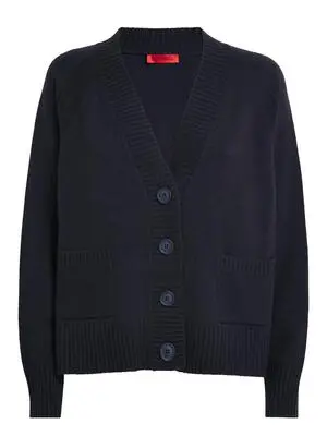Max & Co. Wool-cashmere V-neck Cardigan - Blue