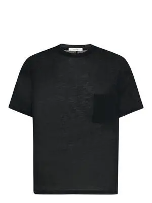 THE ROW Niels Virgin Wool-cashmere T-shirt - Black