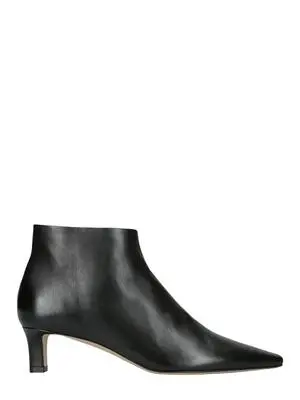 THE ROW Carla Leather Ankle Boots 45 - Black