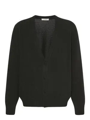 THE ROW Mats Cashmere Cardigan - Black