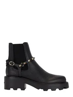 Valentino Garavani Rockstud Beatle Boot - Nero