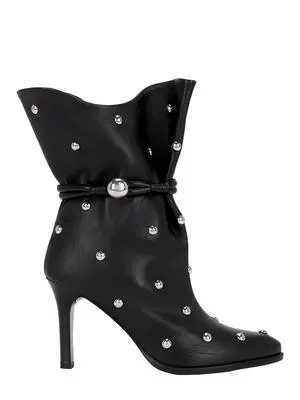 Isabel Marant Lolia Studded Leather Boots - Black & Silver