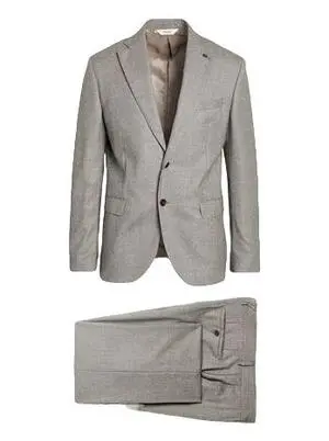 PAOLONI Suit Size Virgin Wool, Elastane - Grey