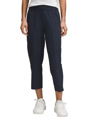 Lululemon Front-pleat Tapered Cropped Pants - True Navy