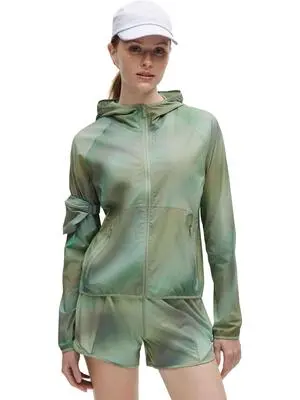 Lululemon Packable Trail Running Jacket - Chroma Drift Green