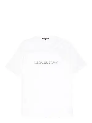 Michael Kors Logo-embroidered T-shirt - White