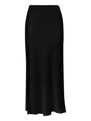 Lapointe Bias-cut Midi Skirt - Black