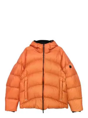 Moncler Quilted Hooded Jacket - Orange