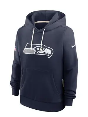 Nike Seattle Seahawks Sideline Dri-fit Nfl Pullover Hoodie - Blue
