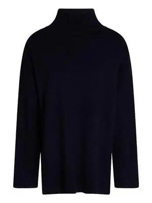 Vince Wool And Cashmere-blend Turtleneck Sweater - Midnight Blue