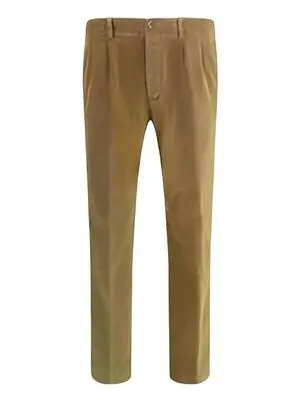 GERMANO 1952 Pleated Front Trousers - Brown