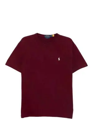 Polo Ralph Lauren Embroidered-logo Cotton T-shirt - Red