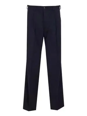 Nn07 Pleated Button Trousers - Blue