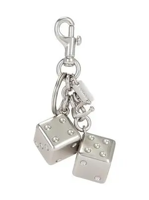 COACH Dice Bag Charm - Silver