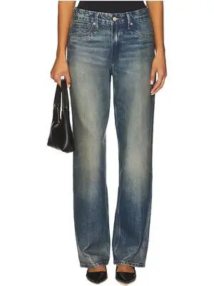 Good American 90s Relaxed Coated Jeans - Indigo927