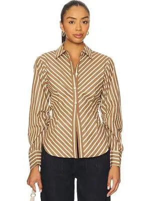 HEVRON Drexel Shirt - Copper Stripe