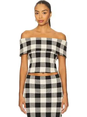 Posse Pippa Strapless Top - Heritage Plaid