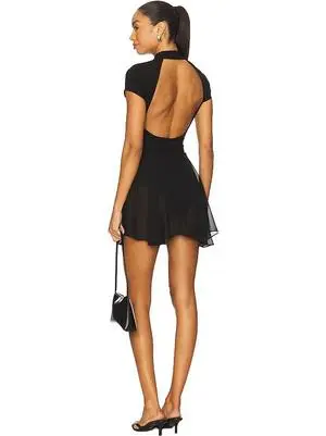 LOVERS AND FRIENDS Mai Mini Dress - Black