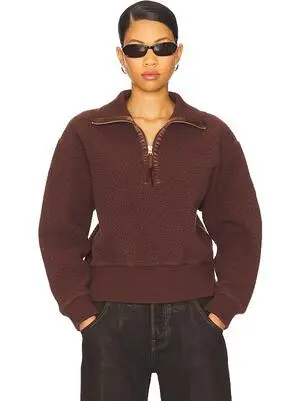 Varley Roselle Half Zip Fleece - Deep Mahogany