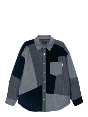 FIVE CM Patchwork Denim Jacket - Blue