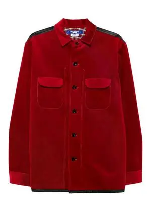 Junya Watanabe Panelled Shirt Jacket - Red