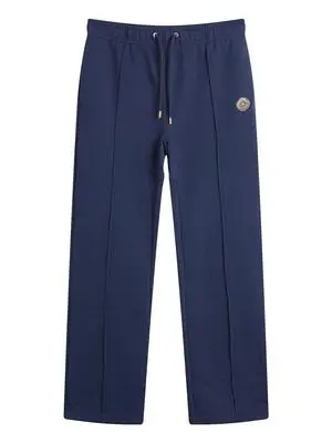 Casablanca Navy Loopback Patch Open Hem Jogger - Dress Blue