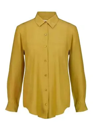 PAULA Long-sleeve Button-down Shirt - Green