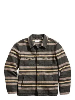 Billy Reid Stripe Woodsman Jacket - Asphalt Multi