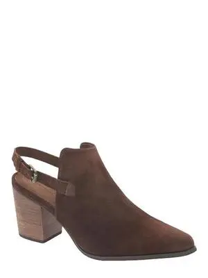 CHOCOLAT BLU Evie Slingback Bootie - Brown Suede