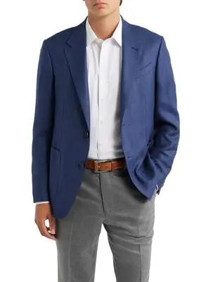 Zegna Cashmere-blend Sport Coat - Ink Blue