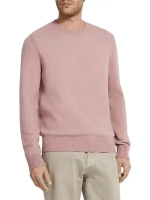 Zegna Oasi Seed Stitch Cashmere Sweater Dust Pink