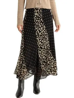 RAILS Felina Mixed Print Midi Skirt