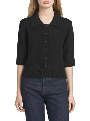 WAYF Harlow Cardigan Black