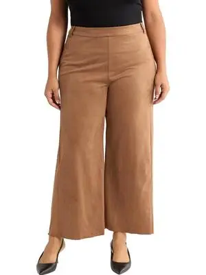 LYSSÉ Vionette Faux Suede Wide Leg Pants