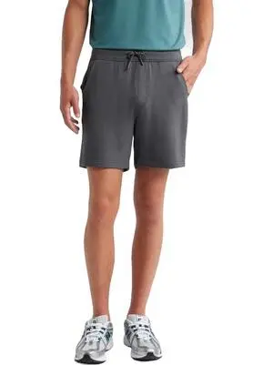 FREE FLY Lightweight Fleece Sweat Shorts Black Sand