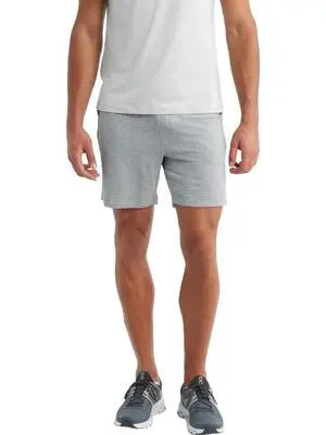 FREE FLY Lightweight Fleece Sweat Shorts Heather Grey