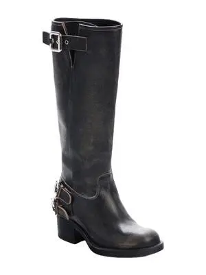 Chloé Dakota Biker Tall Boots Black